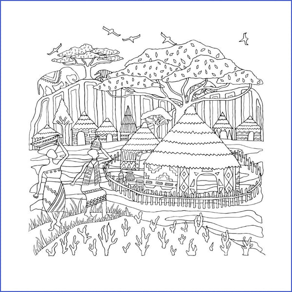 early man coloring pages